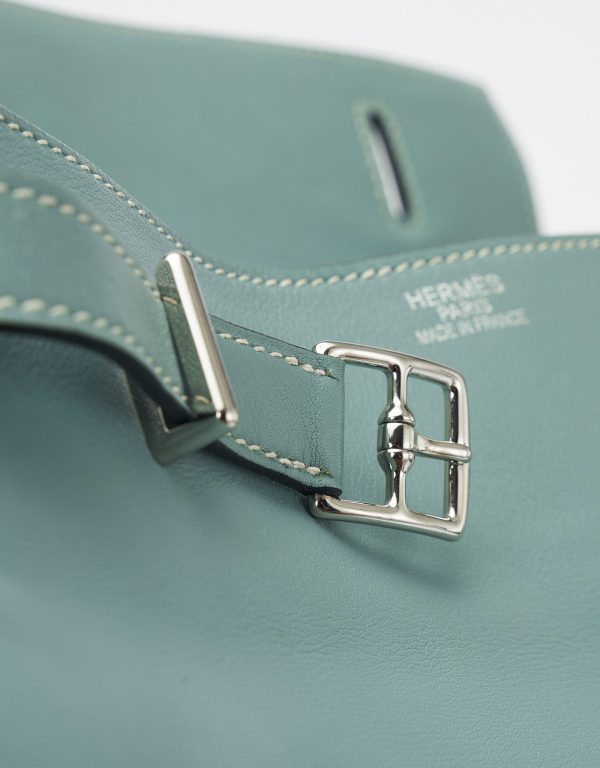 Hermès Kelly Flat 35 Swift Blue Atoll | SACLÀB
