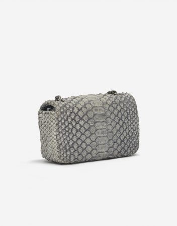 Chanel Timeless Extra Mini Python Grey | SACLÀB