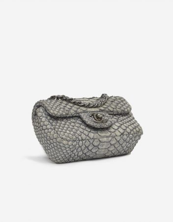 Chanel Timeless Extra Mini Python Grey | SACLÀB