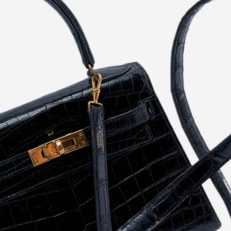 Hermès Kelly Mini Crocodile Black | SACLÀB