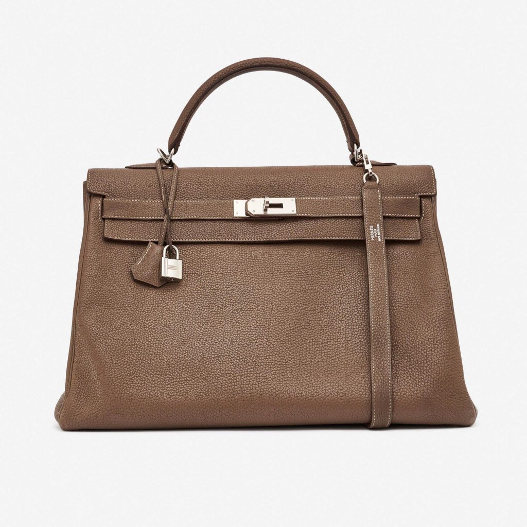 Hermès Kelly 40 Clemence Etoupe | SACLÀB
