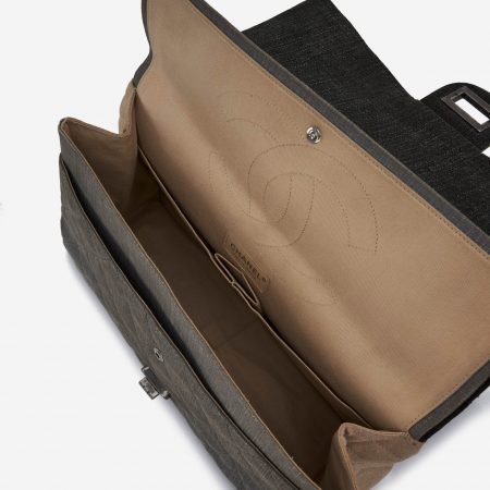 Chanel 2.55 Reissue Maxi Denim Grey | SACLÀB