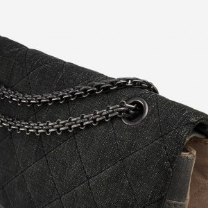 Chanel 2.55 Reissue Maxi Denim Grey | SACLÀB