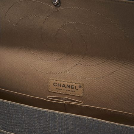 Chanel 2.55 Reissue Maxi Denim Grey | SACLÀB