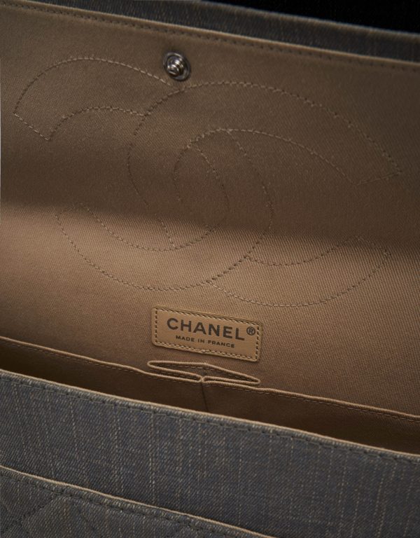 Chanel 2.55 Reissue Maxi Denim Grey | SACLÀB