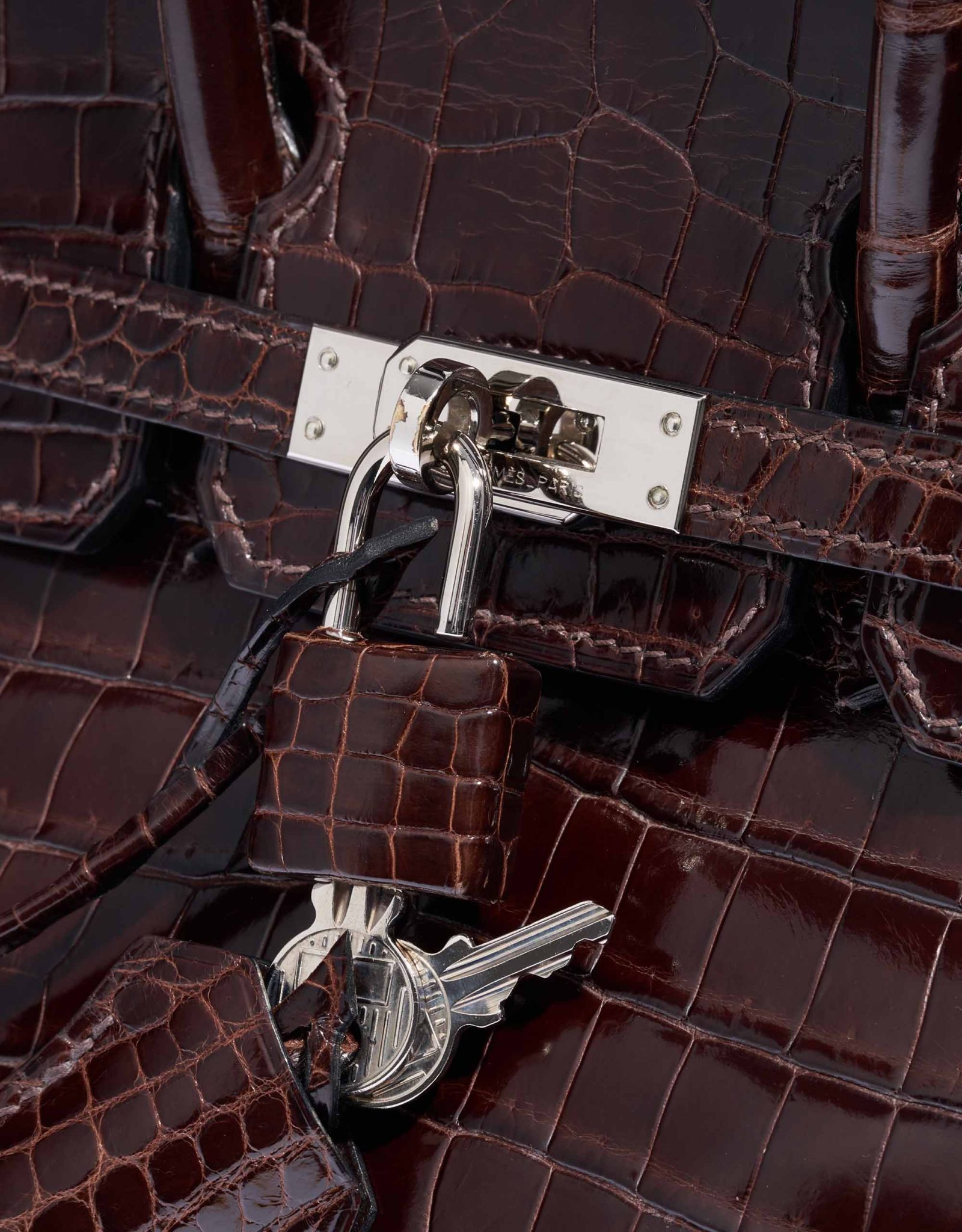 Hermès Birkin 25 Crocodile Niloticus Cocoan | SACLÀB