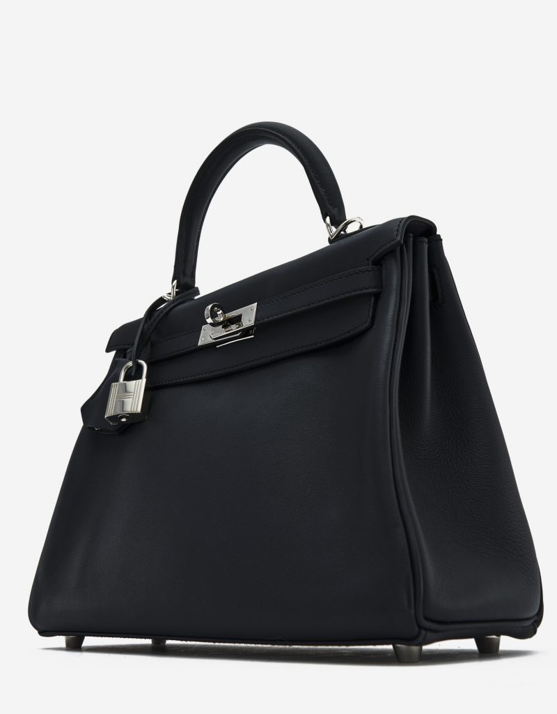 Hermès Kelly 25 Swift Bleu Indigo | SACLÀB