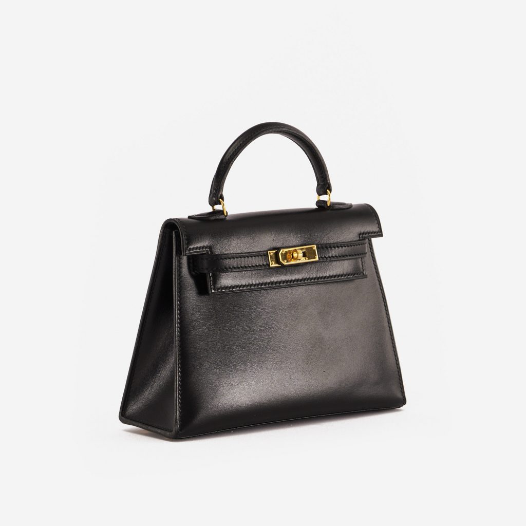 Hermès Kelly 15 Box Black | SACLÀB