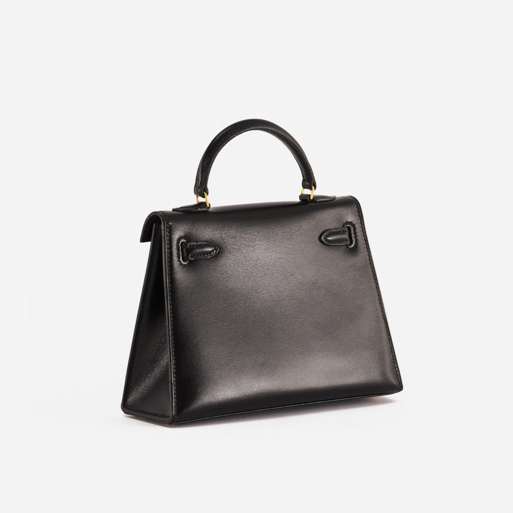 Hermès Kelly 15 Box Black | SACLÀB