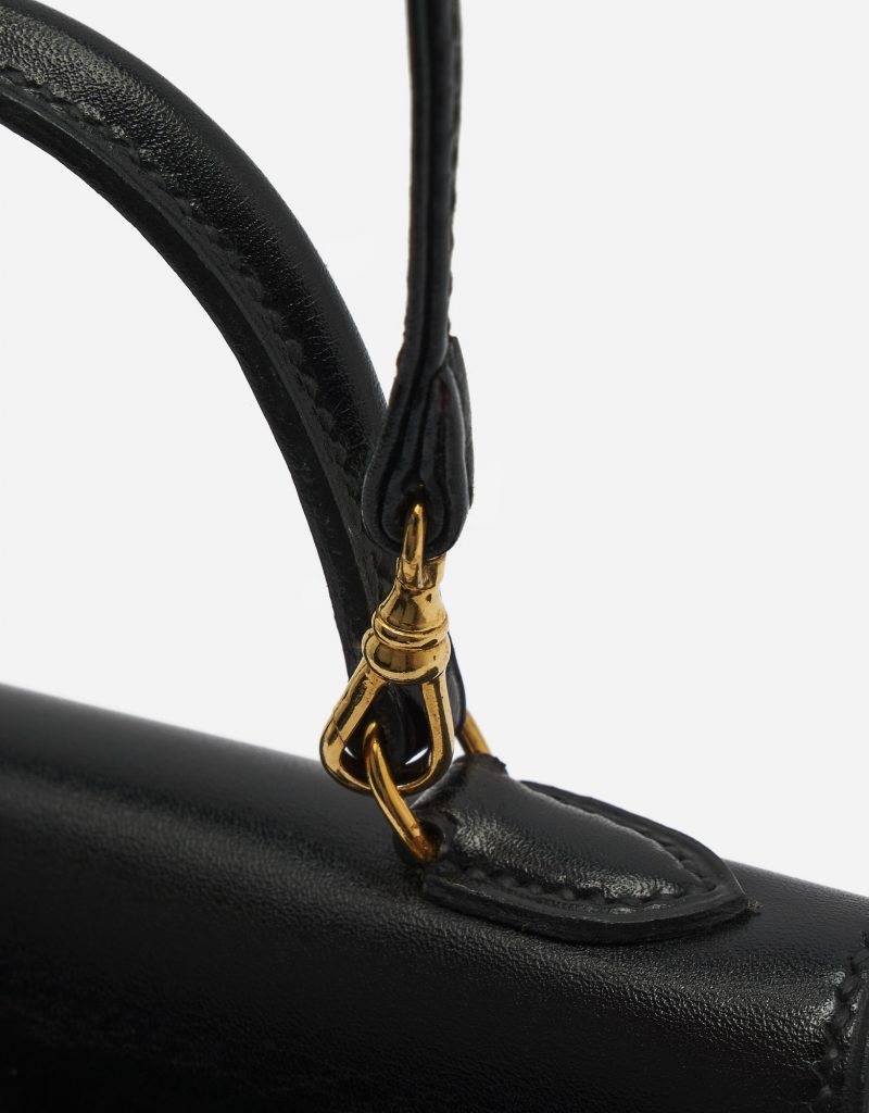 Hermès Kelly 15 Box Black | SACLÀB