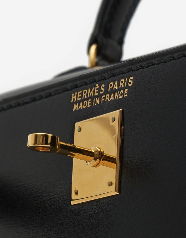 Hermès Kelly 15 Box Black | SACLÀB