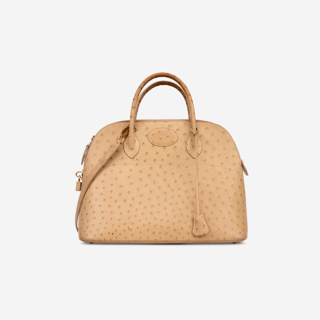 Hermès Bolide 37 Ostrich Beige | SACLÀB