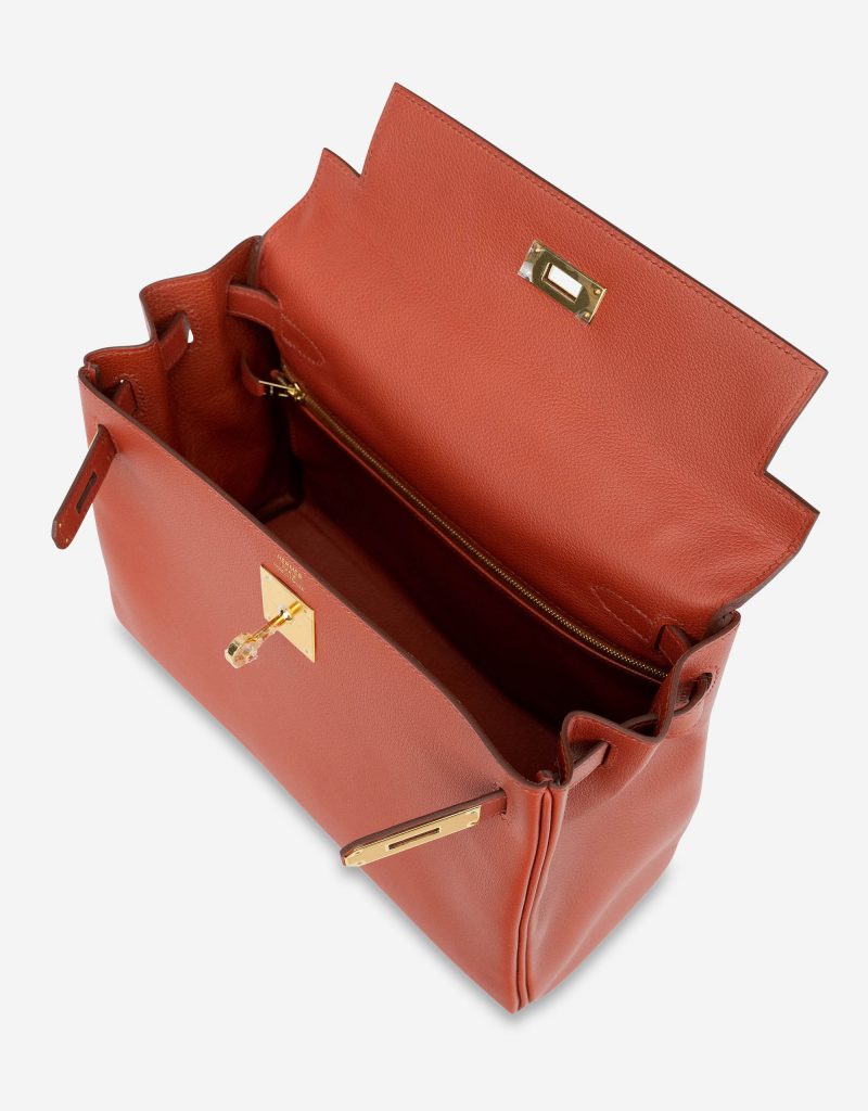 Hermès Kelly 28 Evercolor Brique | SACLÀB