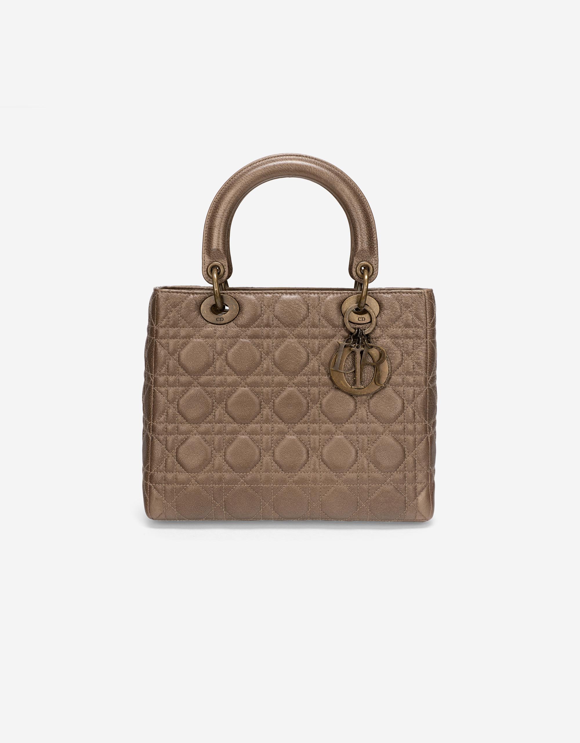 Dior Lady Medium Lamb Gold | SACLÀB