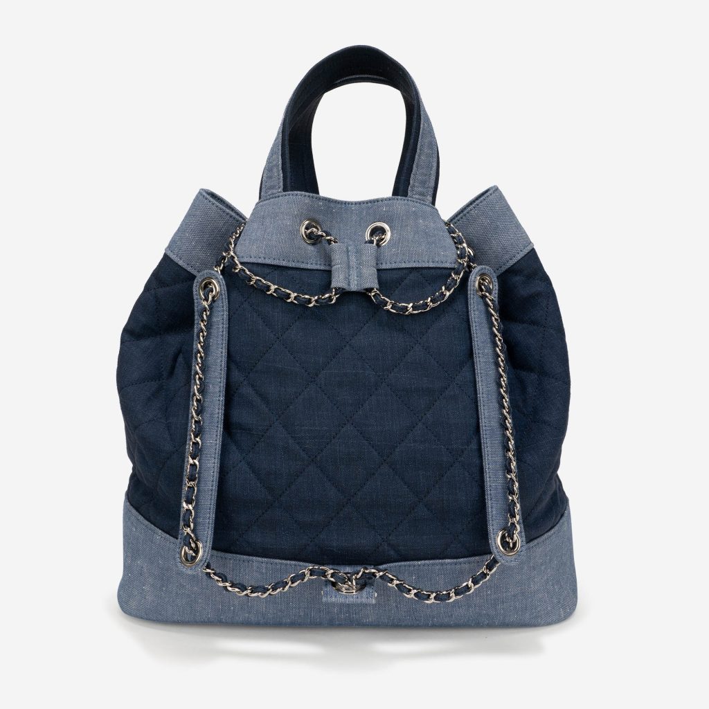 Chanel Backpack Denim Blue | SACLÀB
