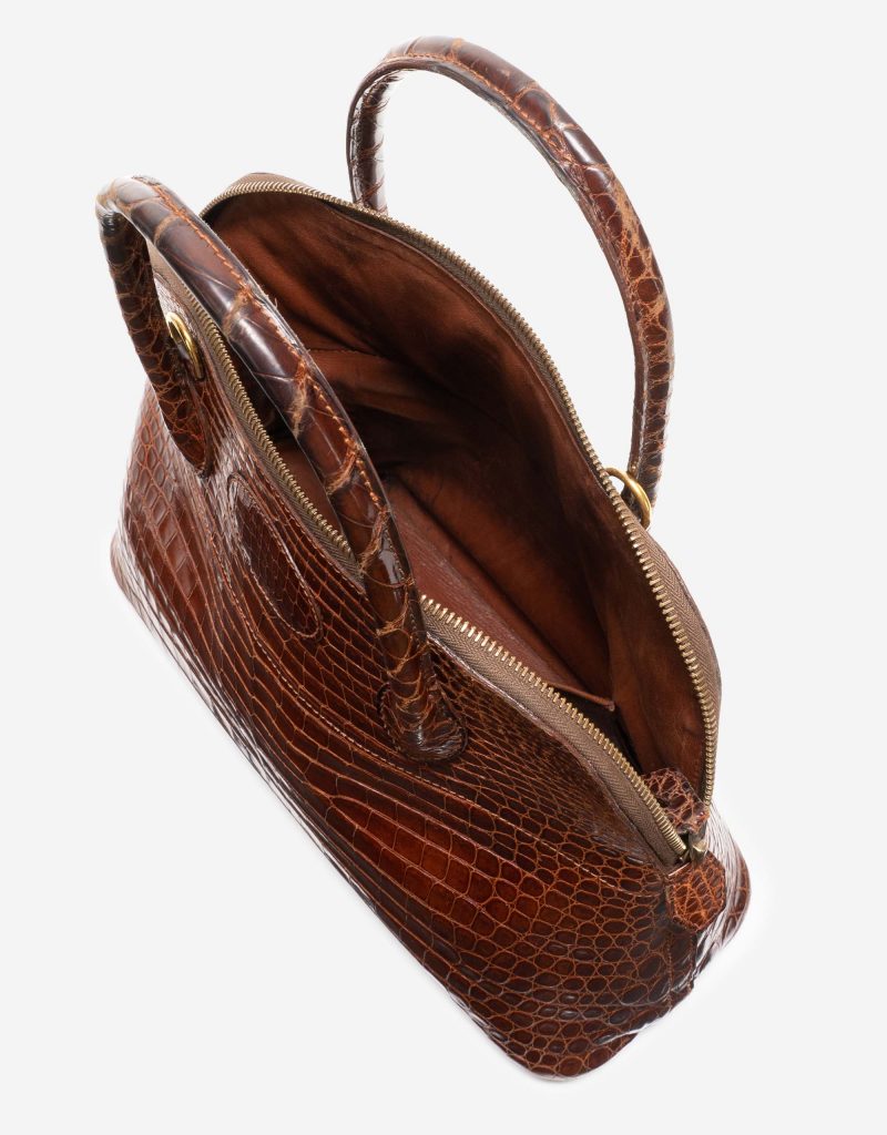 Hermès Bolide 31 Porosus Crocodile Brown | SACLÀB