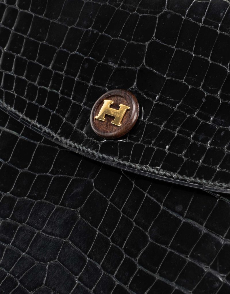 Hermès Rio Porosus Crocodile Black | SACLÀB