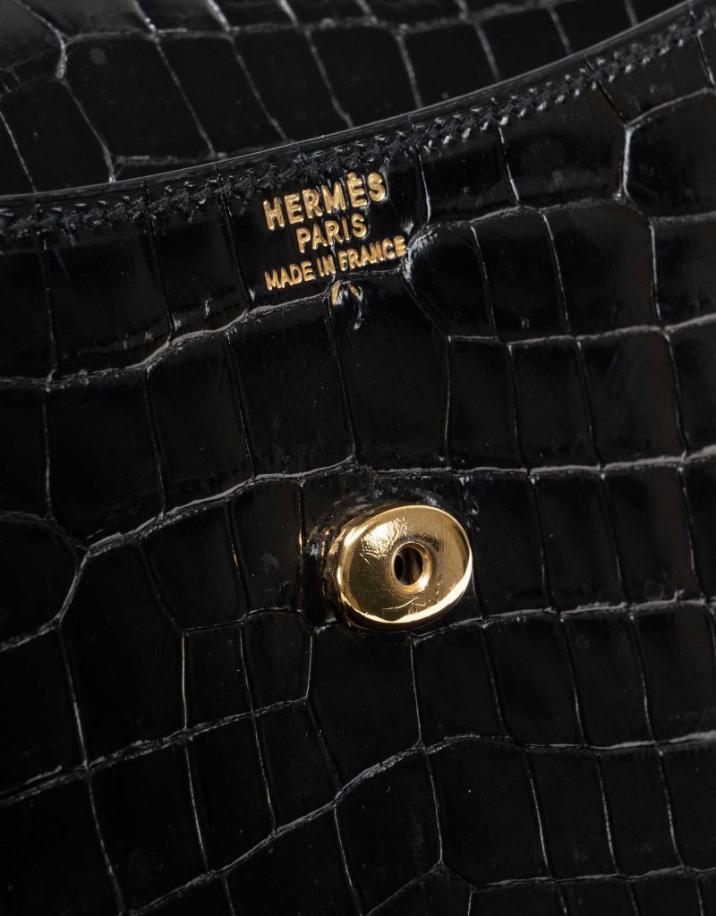 Hermès Rio Porosus Crocodile Black | SACLÀB