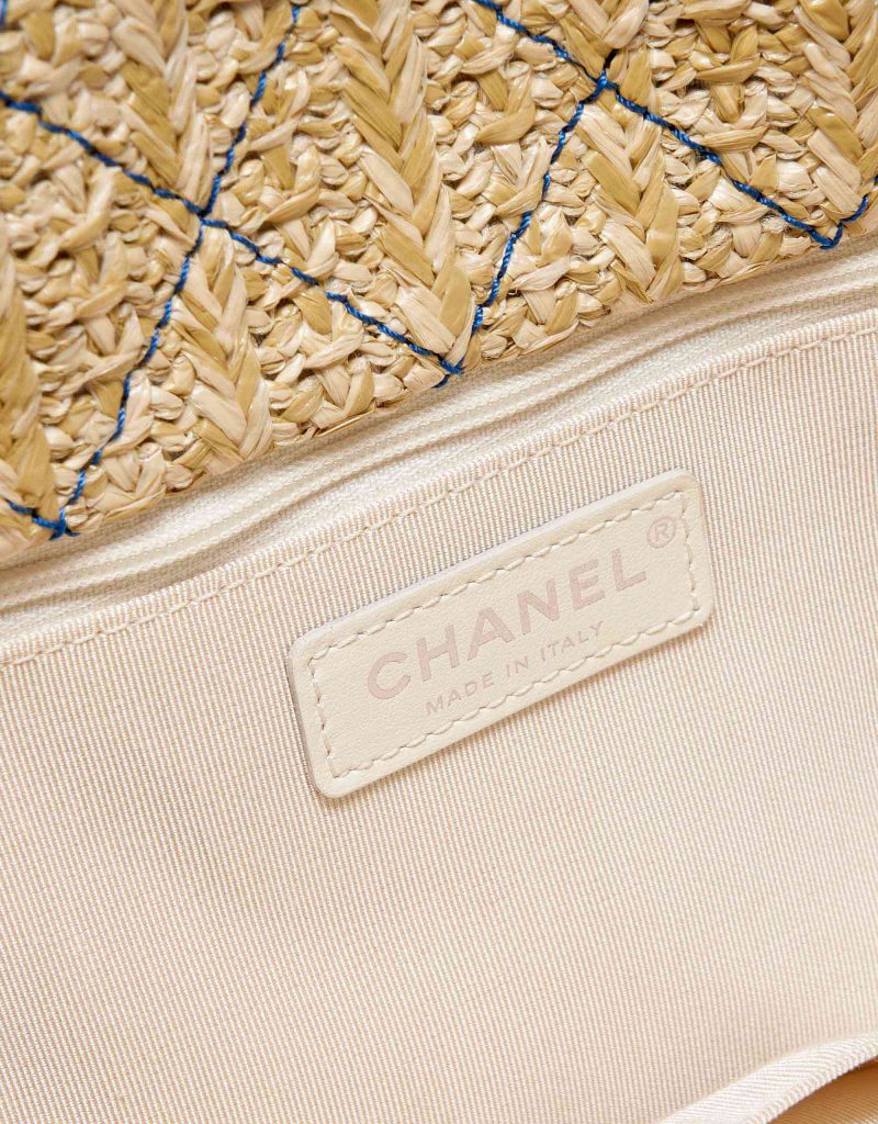 Chanel Shopper PVC / Straw Blue / Transparent | SACLÀB