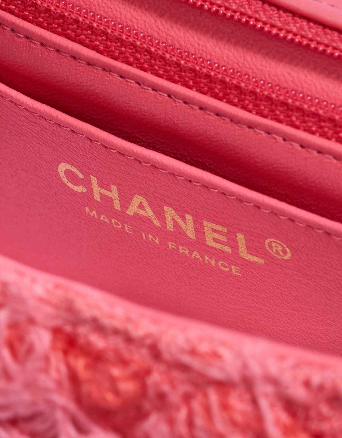 Chanel Timeless Mini Rectangular Tweed Pink | SACLÀB