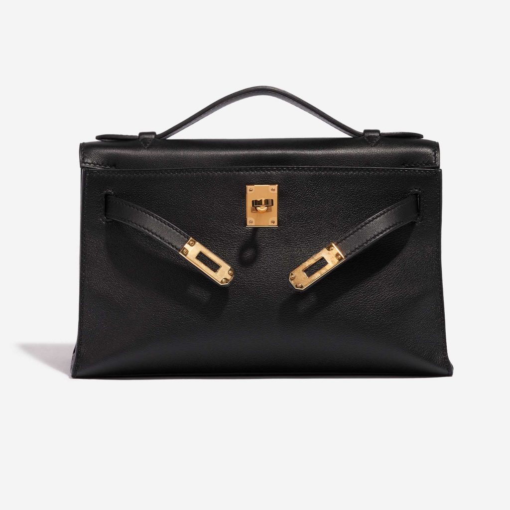 Hermès Kelly Pochette Swift Black | SACLÀB