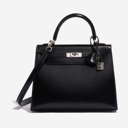 Hermès Kelly 25 Box Black | SACLÀB
