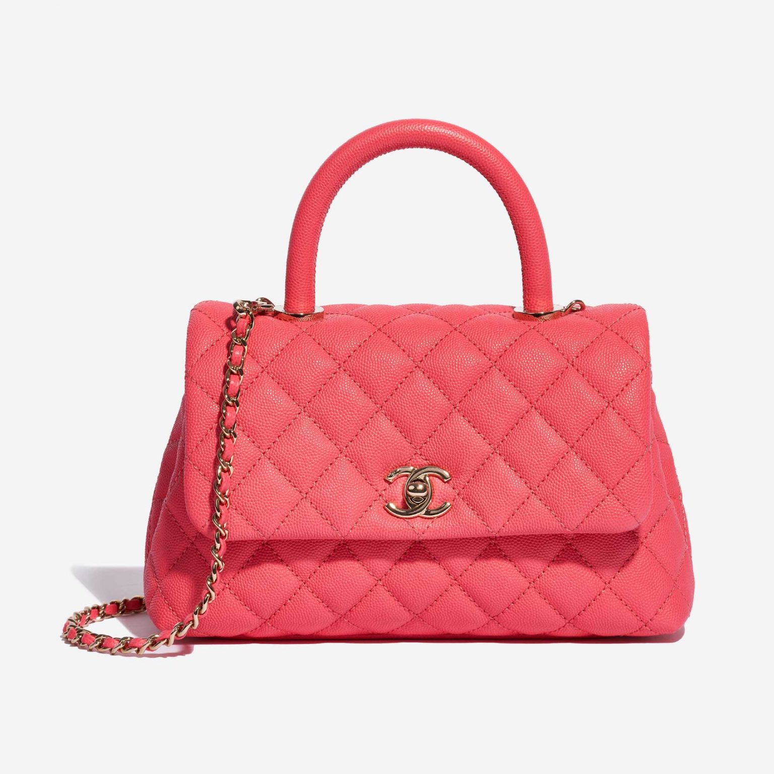 Chanel Handle Small Caviar Pink | SACLÀB