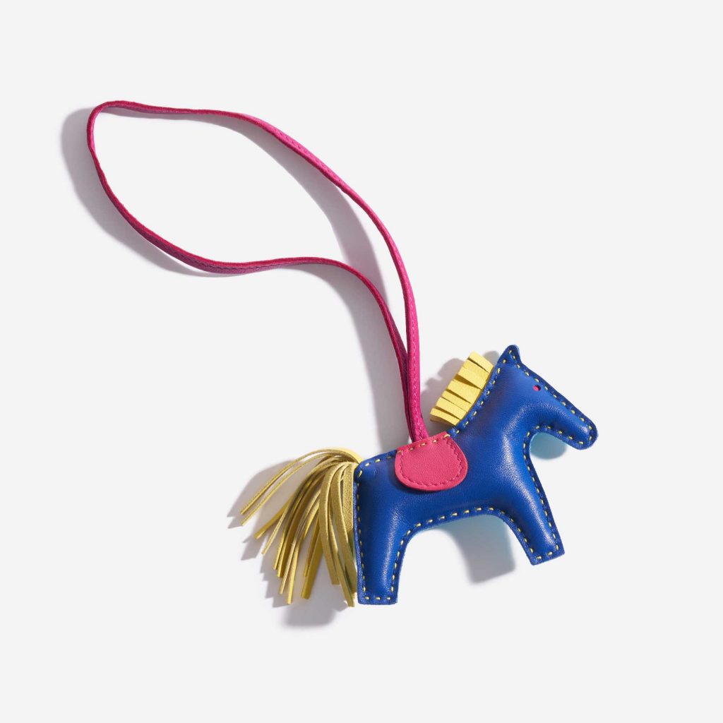 Hermès Rodeo PM Lamb Multicolour Bleu Electrique / Lagoon | SACLÀB