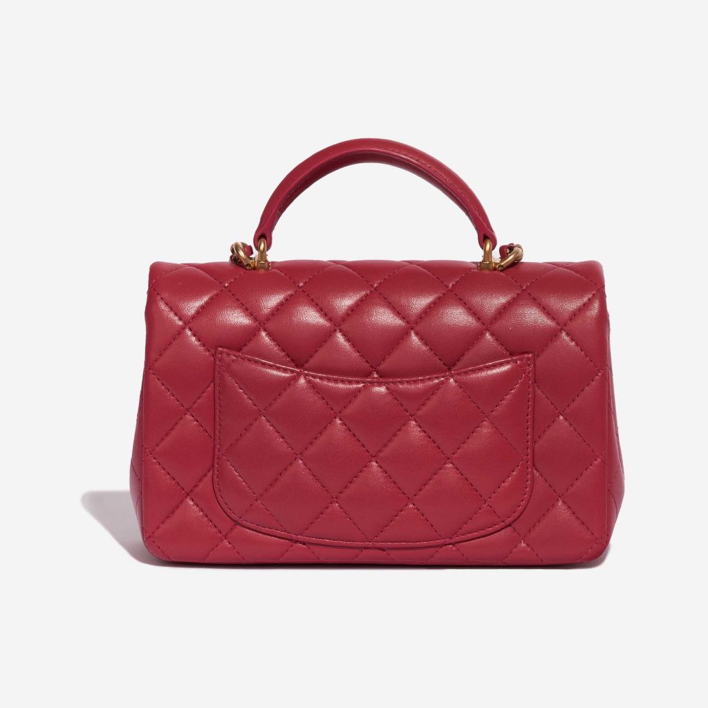 Chanel Timeless Mini Rectangular Lamb Raspberry | SACLÀB
