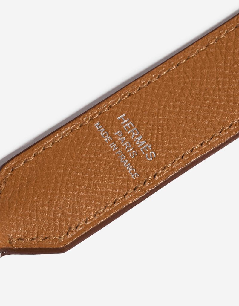 Hermès Mini Shoulder Strap Epsom Gold / Black / Craie | SACLÀB