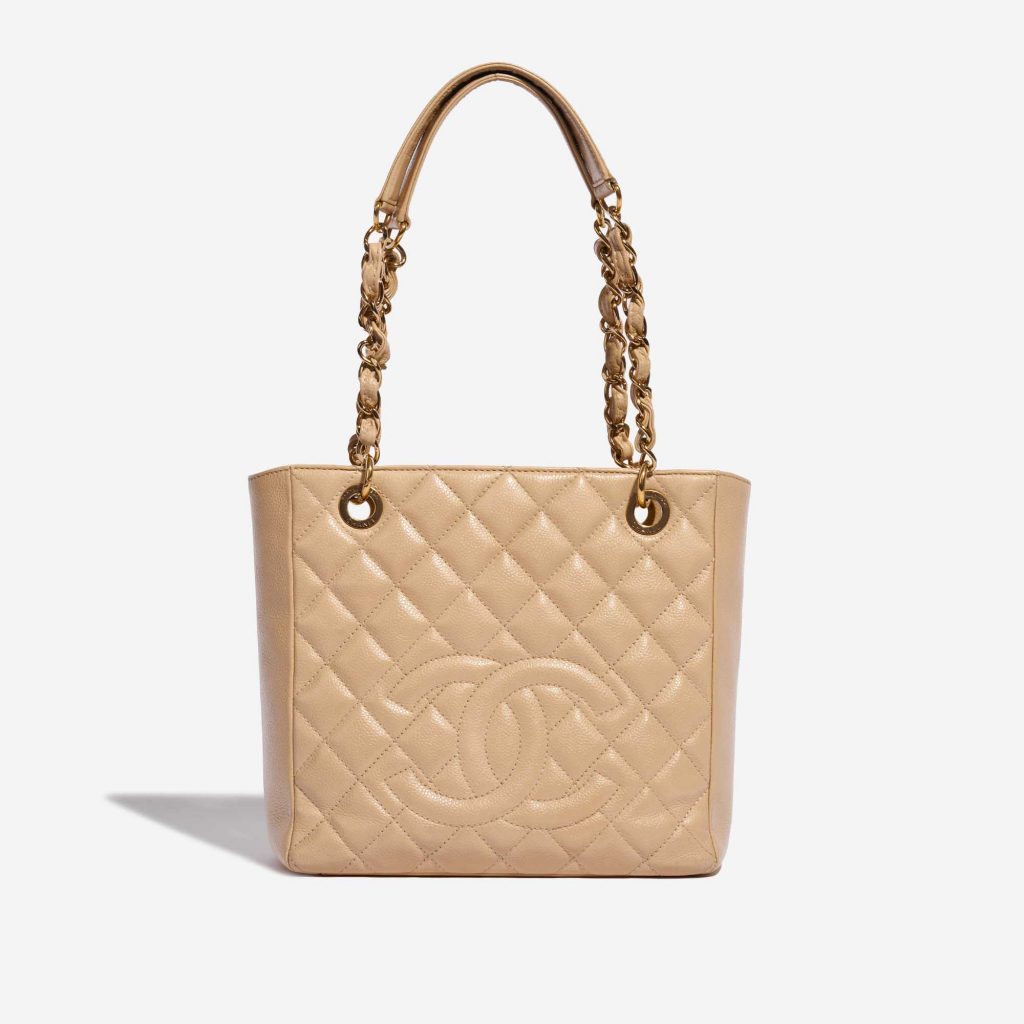 Chanel Shopping Tote PST Caviar Beige | SACLÀB