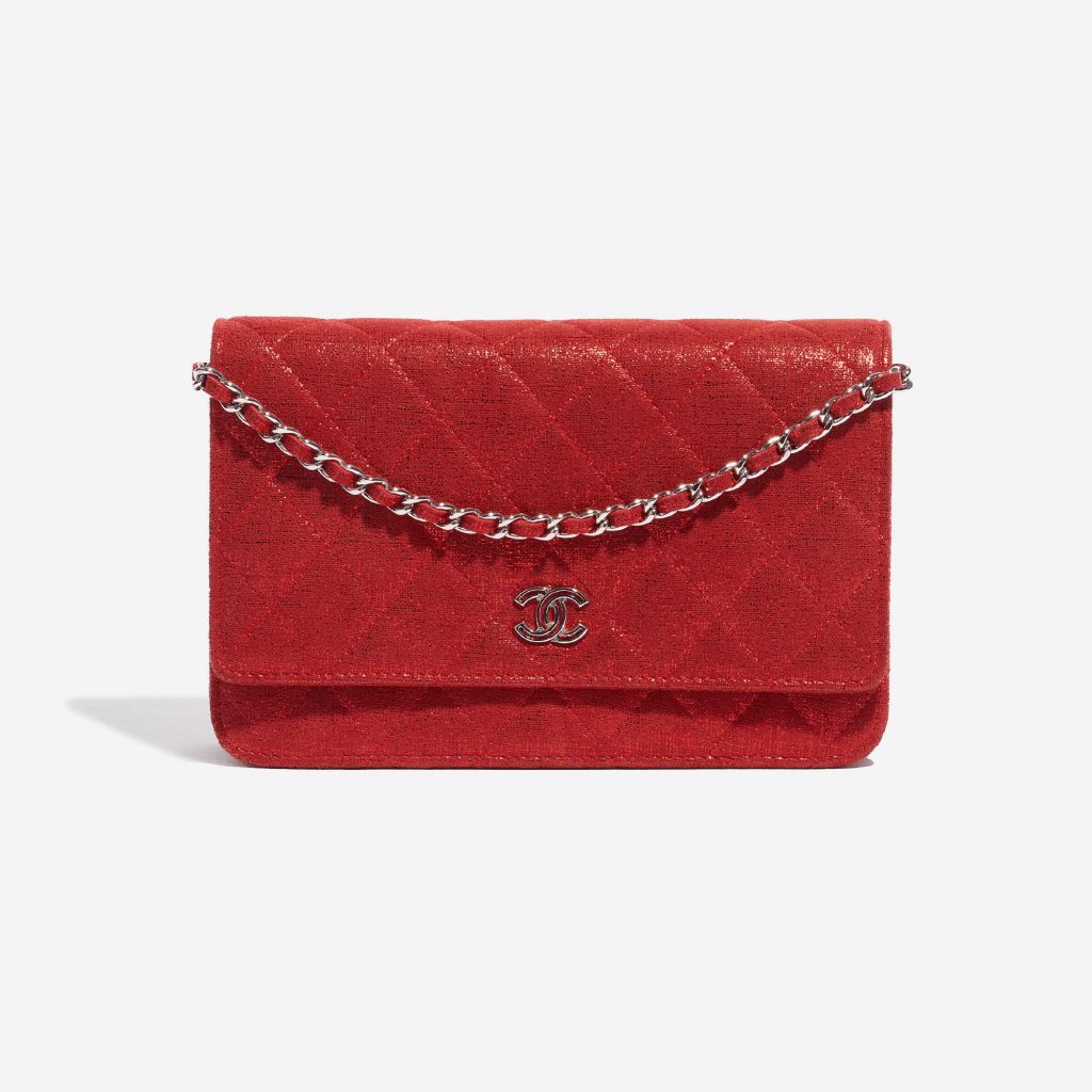 Chanel Timeless WOC Cotton Red Glittery | SACLÀB