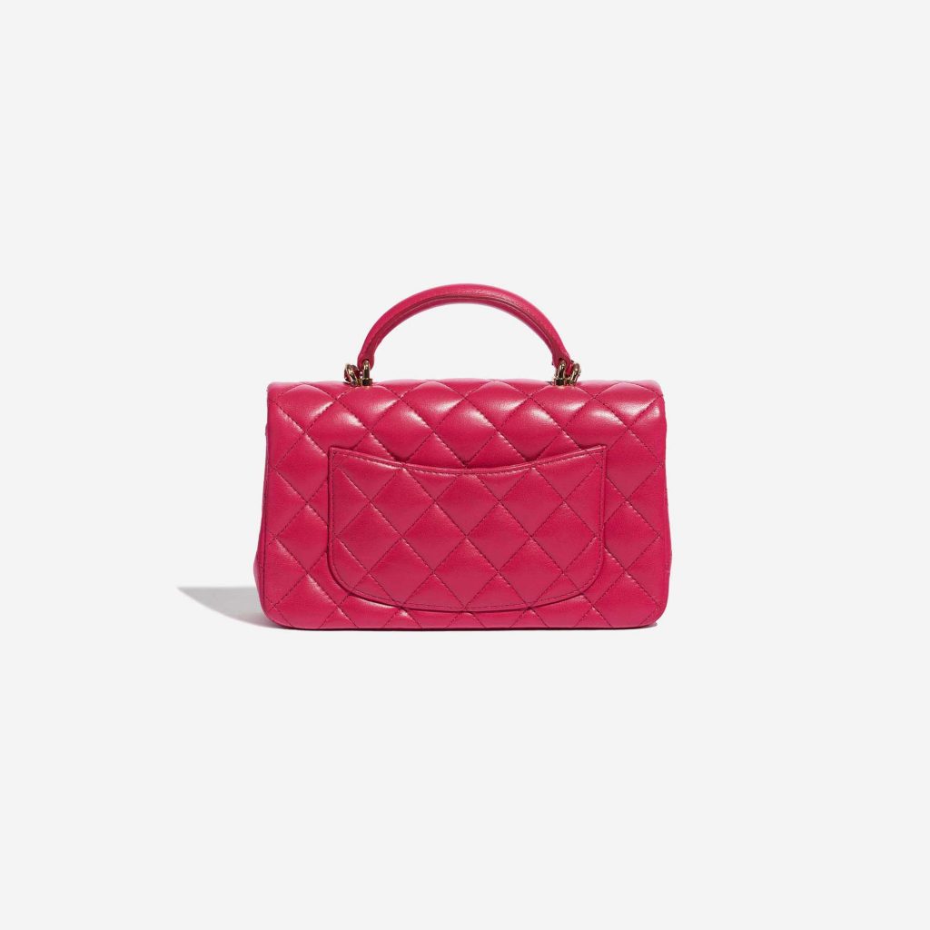 Chanel Timeless Mini Rectangular Lamb Raspberry | SACLÀB