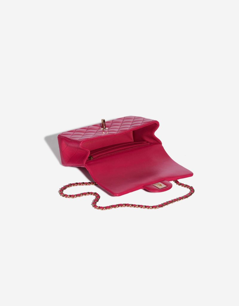 Chanel Timeless Mini Rectangular Lamb Raspberry | SACLÀB