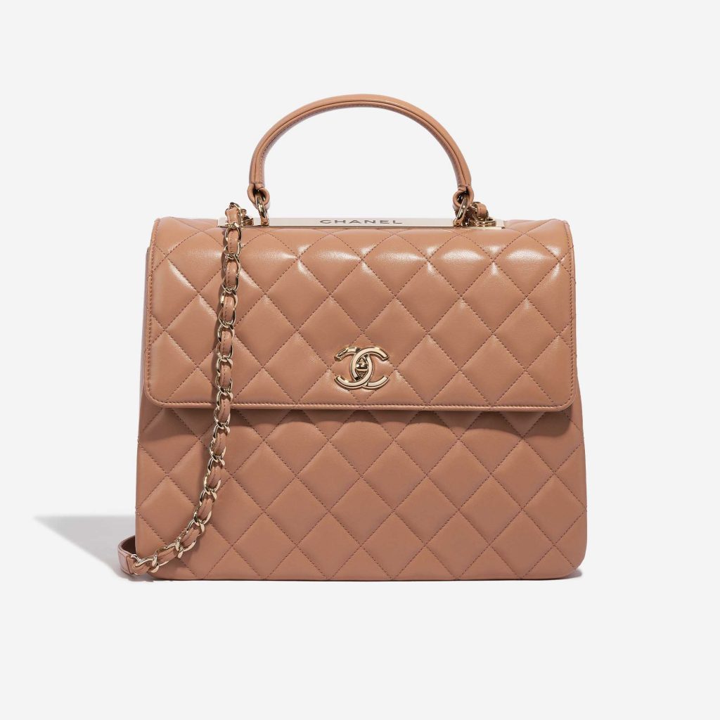 Chanel Timeless Handle Large Lamb Beige | SACLÀB