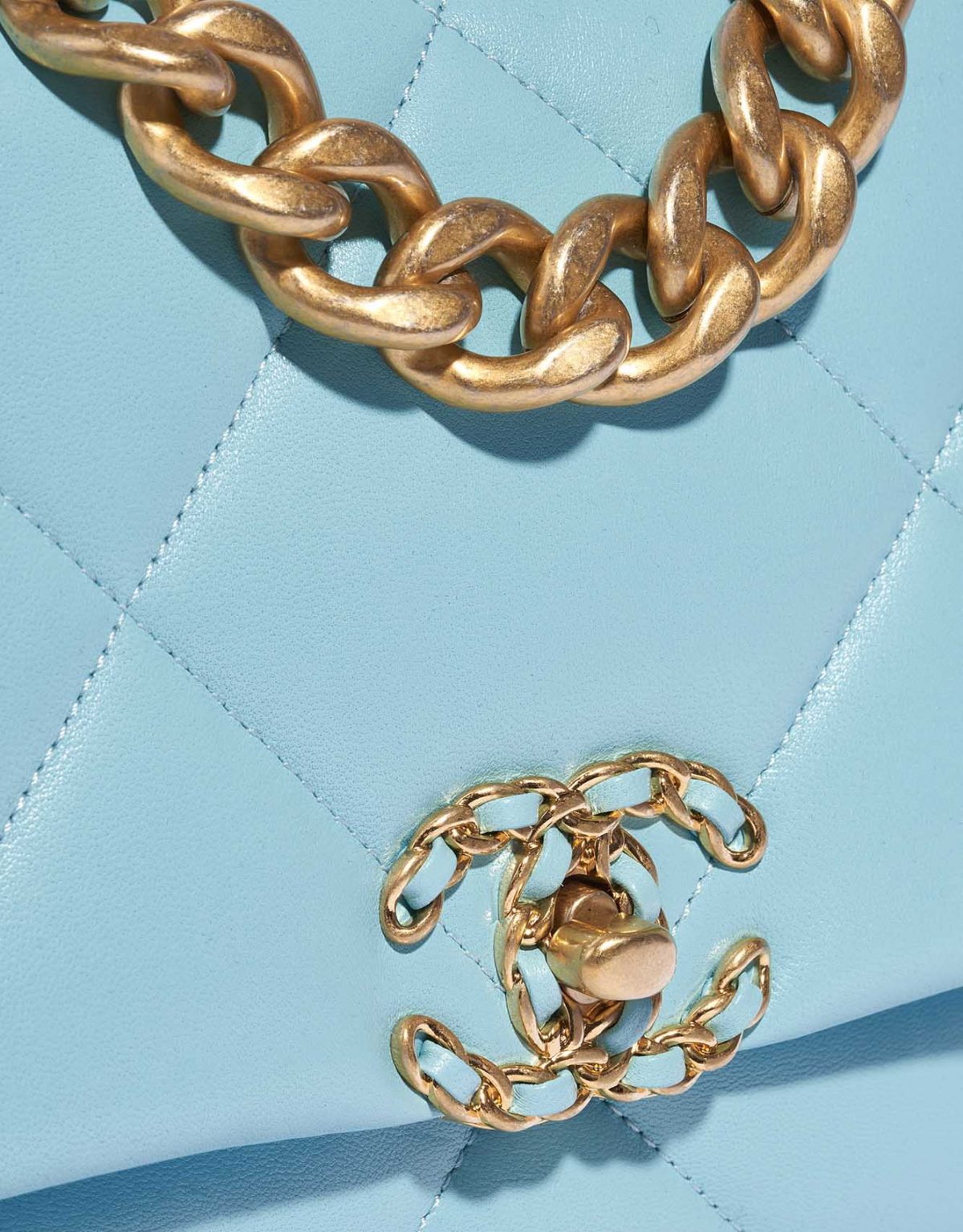 Chanel Backpack Denim Blue | SACLÀB