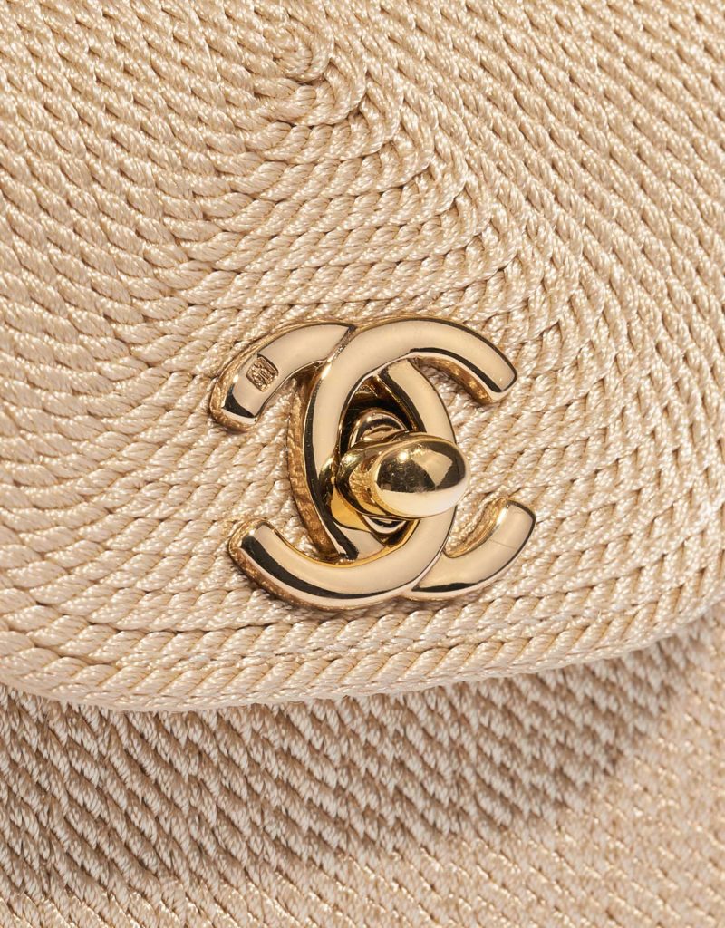 Chanel Timeless Handle Small Silk Rope Beige | SACLÀB