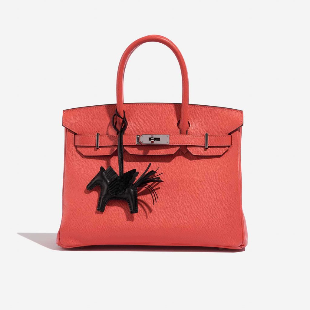 Hermès Rodeo Pegasus PM Milo Lamb / Lizard Niloticus Black | SACLÀB