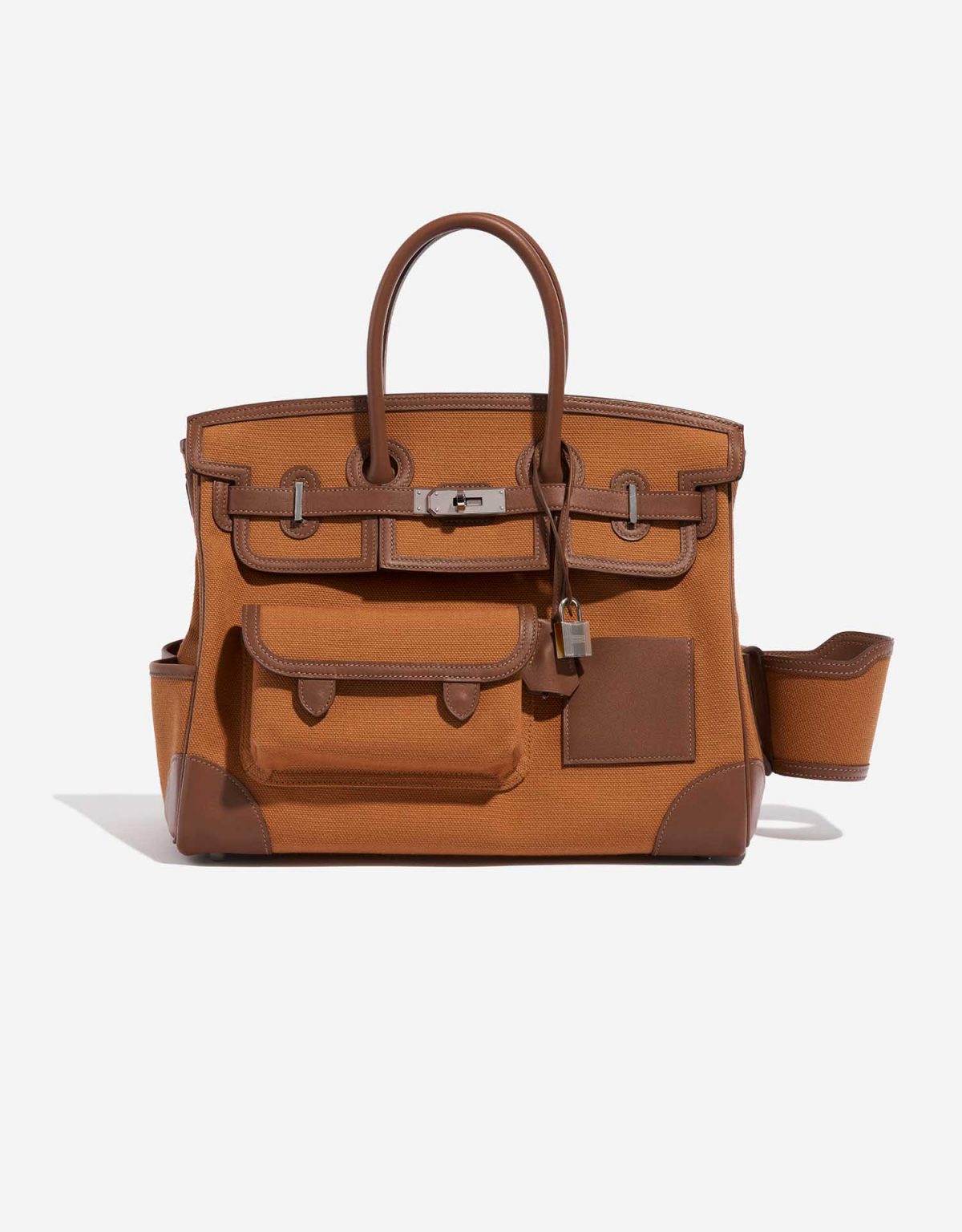 Hermès Birkin Cargo 35 Swift / Toile Goeland Marron / Gold | SACLÀB