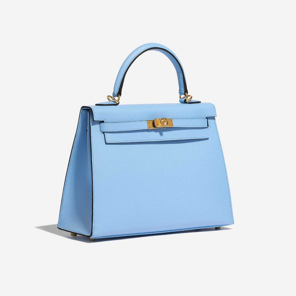 Hermès Kelly 25 Epsom Blue Celeste | SACLÀB