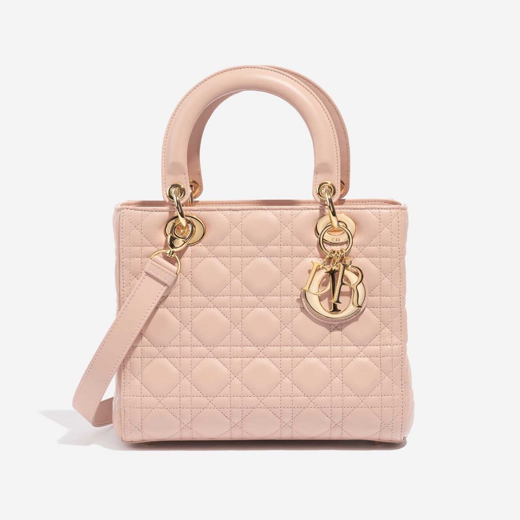 Dior Lady Medium Calf Light Pink | SACLÀB