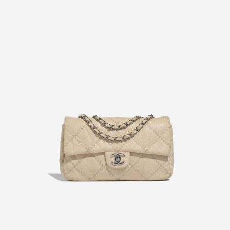 Chanel Timeless Medium Python Beige | SACLÀB