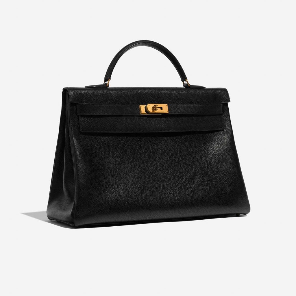 Hermès Kelly 40 Ardennes Black | SACLÀB