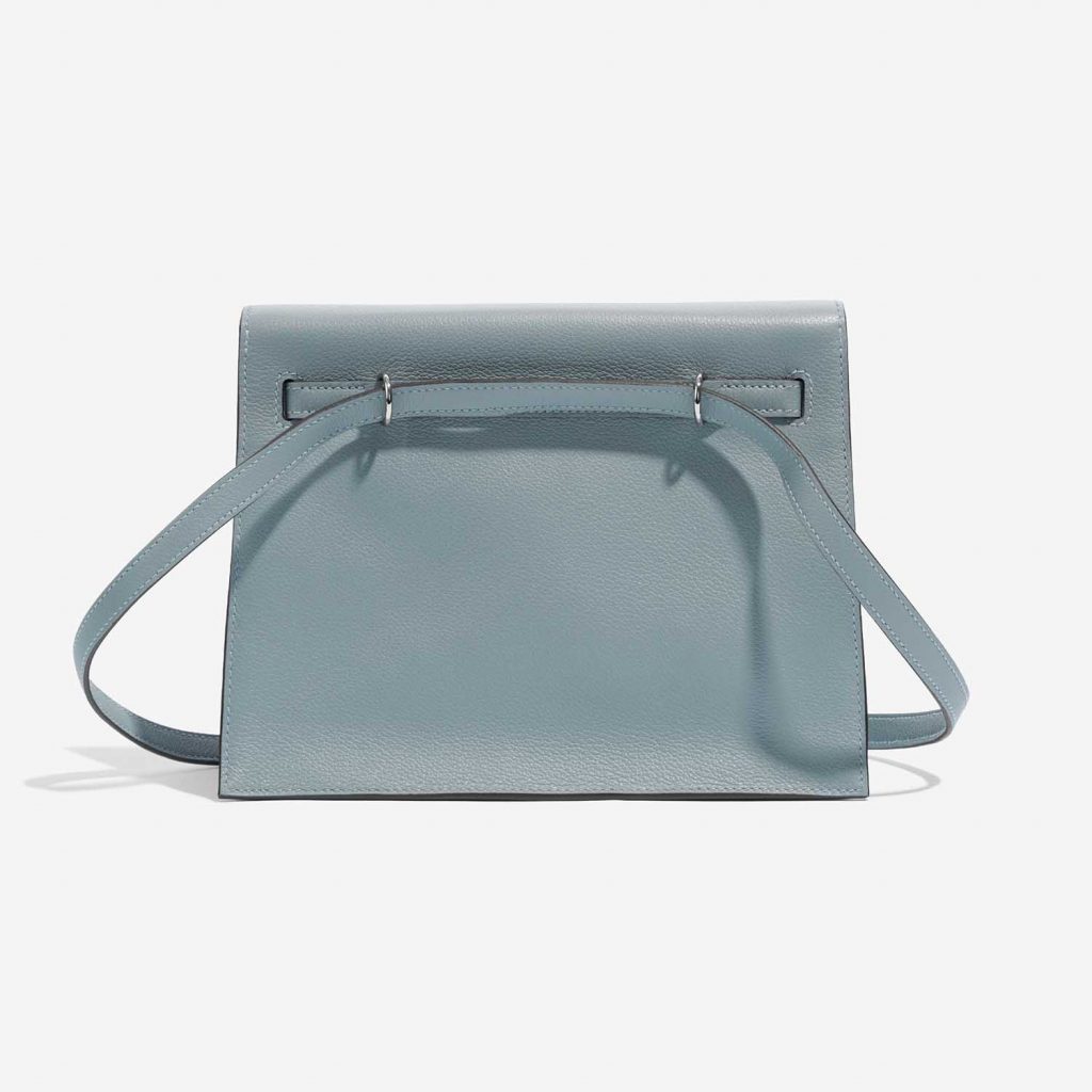 Hermès Kelly Danse Evercolor Blue Lin | SACLÀB