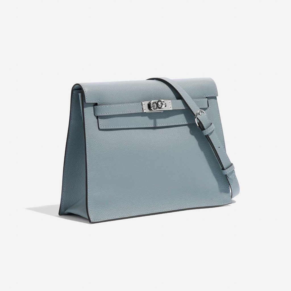 Hermès Kelly Danse Evercolor Blue Lin | SACLÀB