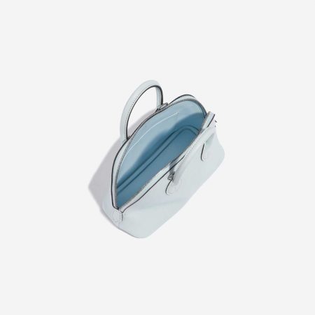 Hermès Bolide Mini 20 Chevre Mysore Blue Brume | SACLÀB