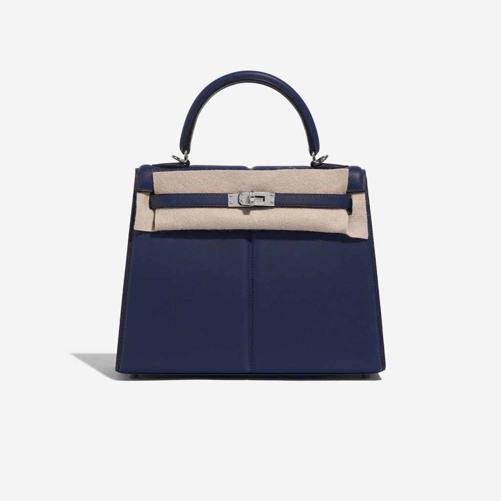 Hermès Kelly Padded 25 Swift Blue Saphir | SACLÀB