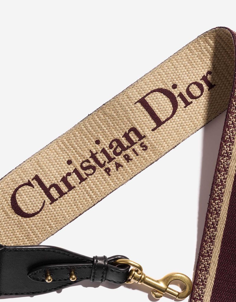 Dior Shoulder Strap Canvas / Calf Bordeaux / Beige | SACLÀB