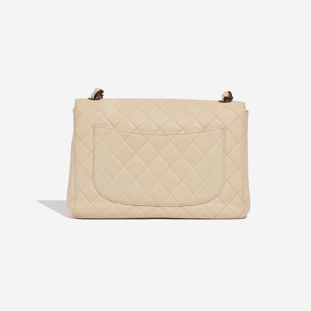 Chanel Timeless Jumbo Caviar Beige | SACLÀB