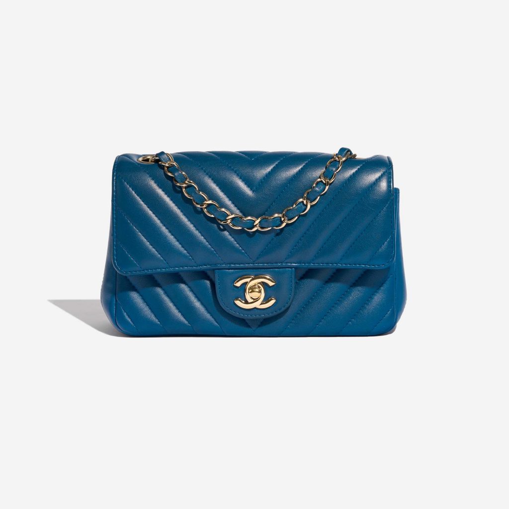 Chanel Timeless Mini Rectangle Lamb Blue | SACLÀB